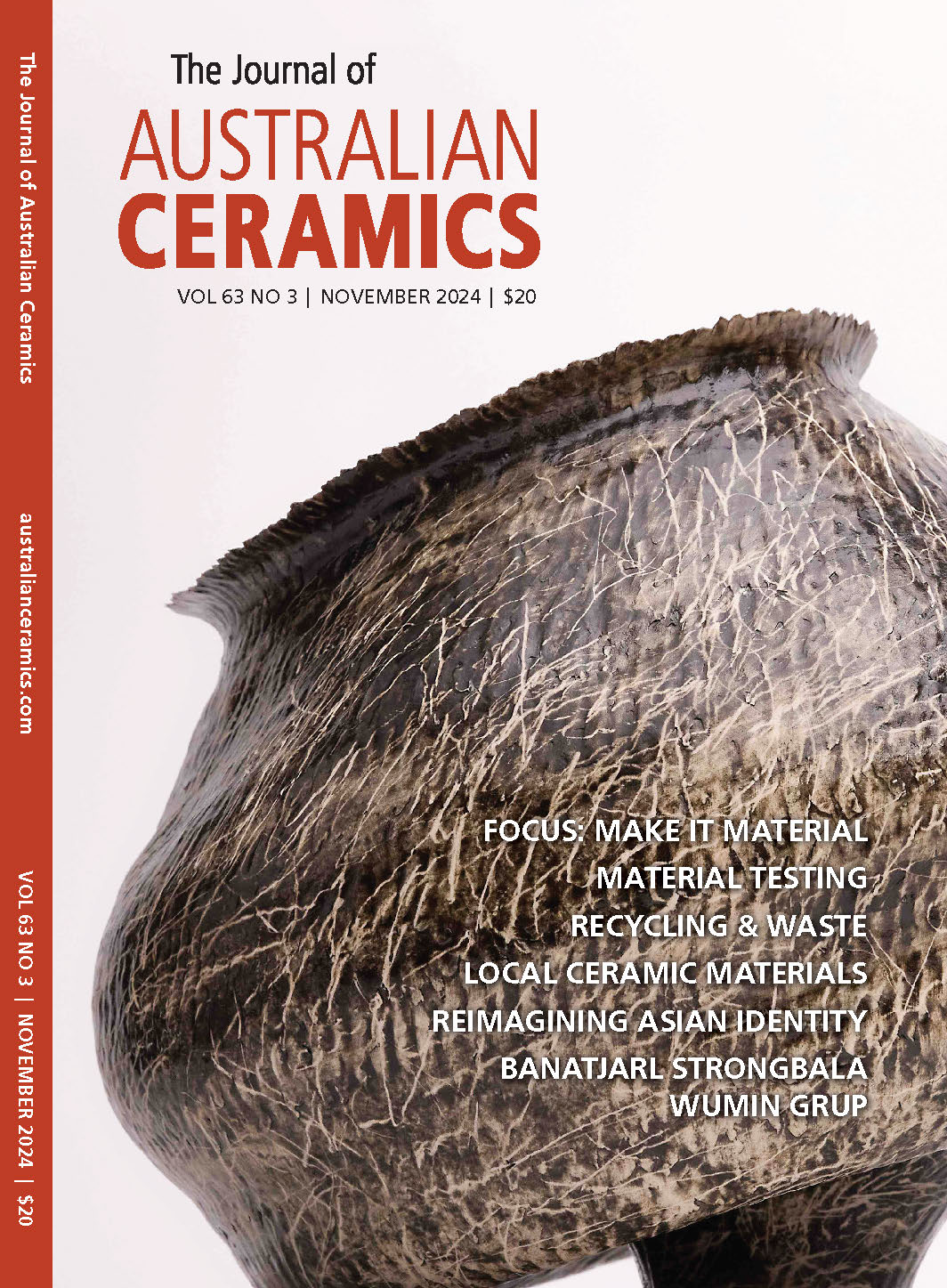 The Journal of Australian Ceramics. Discover ceramics.